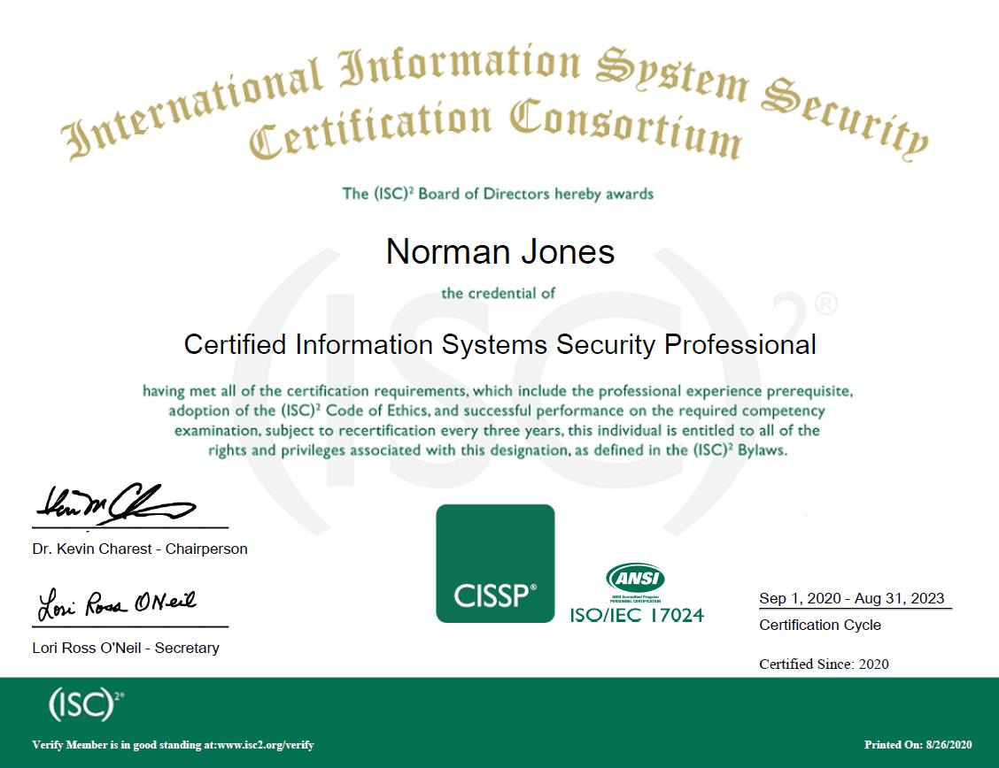 Norm Jones on LinkedIn: #cissp #isc2 #cybersecurity #comptia # ... Norm Jones on LinkedIn: #cissp #isc2 #cybersecurity #comptia # ...