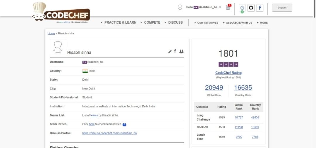 Risabh Sinha on LinkedIn: #codechef #competitiveprogramming | 18 comments Risabh Sinha on LinkedIn: #codechef #competitiveprogramming | 18 comments