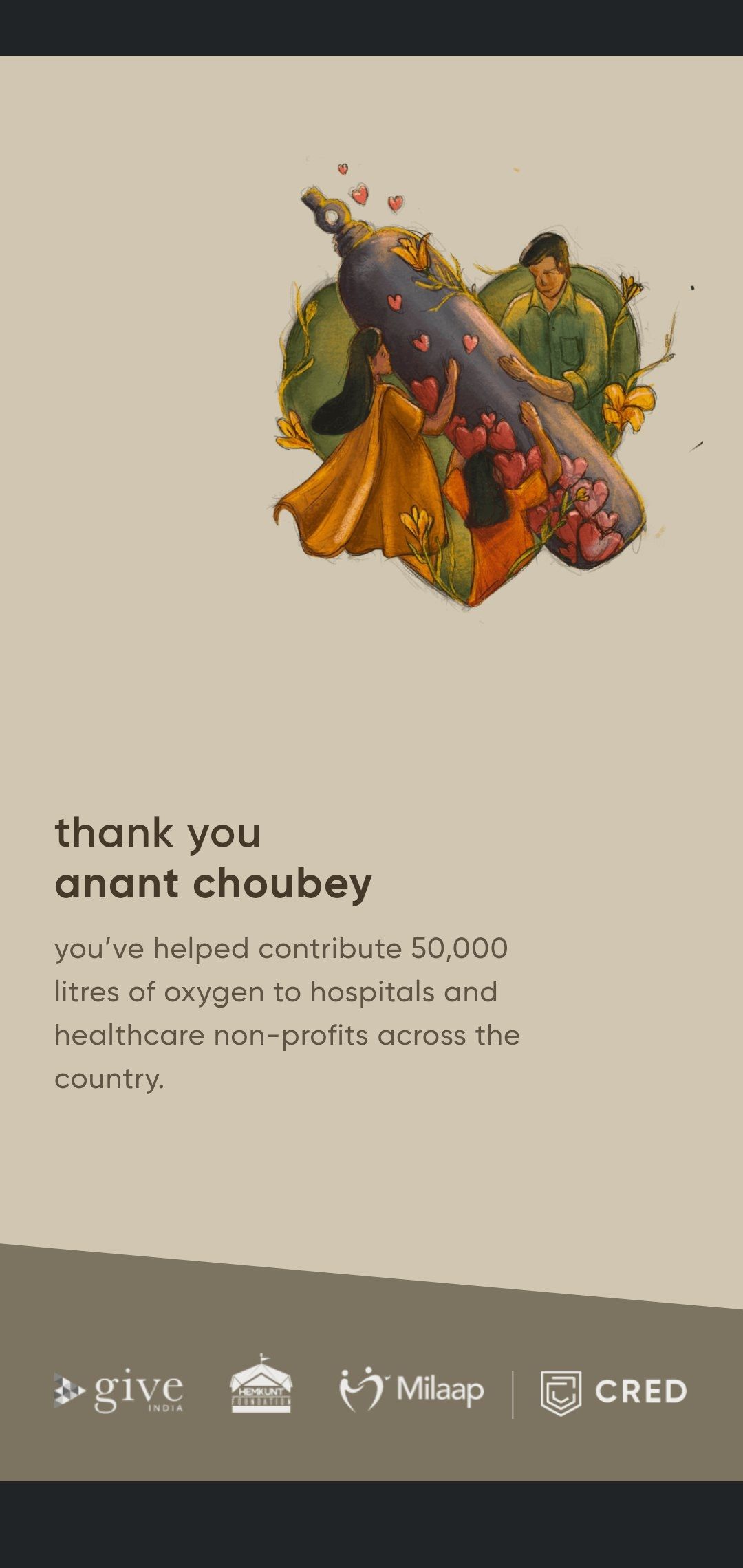 Anant Choubey on LinkedIn: #cred #covid19india Anant Choubey on LinkedIn: #cred #covid19india