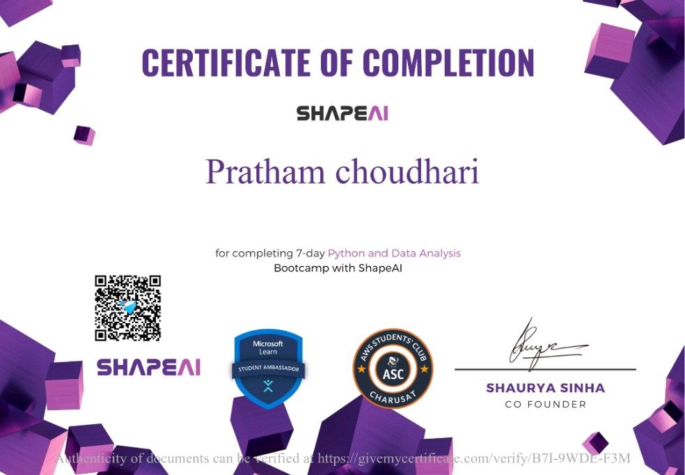 Pratham Choudhari on LinkedIn: #pythonprogramming Pratham Choudhari on LinkedIn: #pythonprogramming
