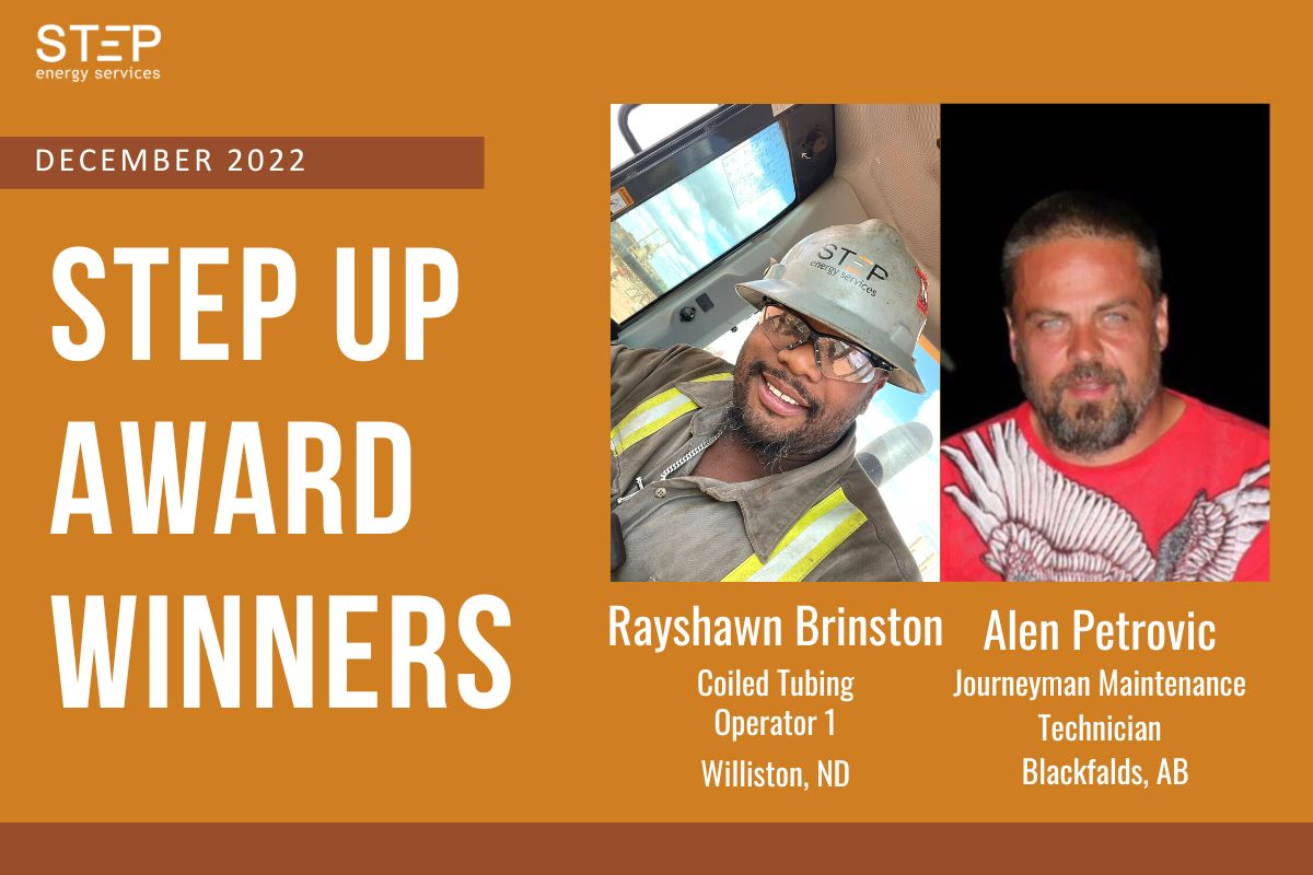 STEP Energy Services on LinkedIn: Congratulations to December’s STEP Up ... STEP Energy Services on LinkedIn: Congratulations to December’s STEP Up ...