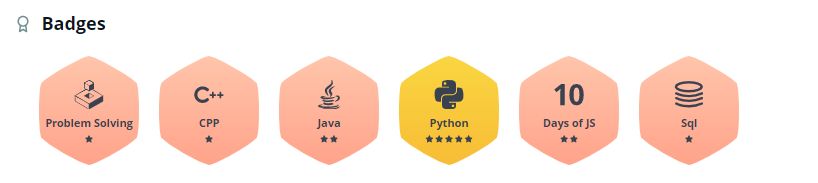 Bhuvana Chandra on LinkedIn: #python3 #hackerrank #goldbadge Bhuvana Chandra on LinkedIn: #python3 #hackerrank #goldbadge
