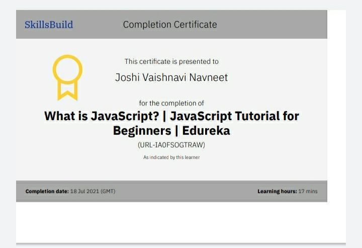 Vaishnavi Joshi on LinkedIn: #javascript #java Vaishnavi Joshi on LinkedIn: #javascript #java