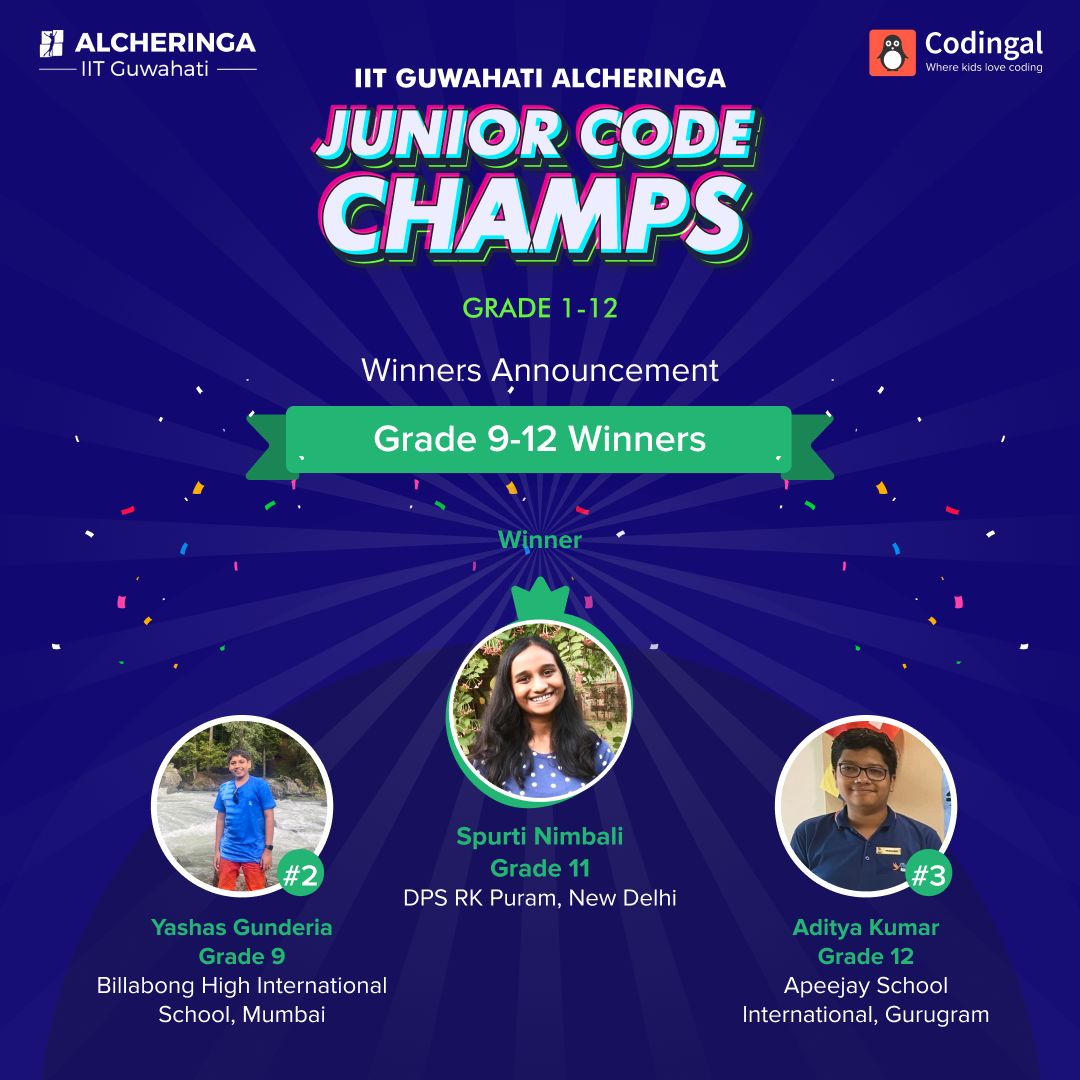 Codingal on LinkedIn: #codingal #coding #codingcompetition #winners # ... Codingal on LinkedIn: #codingal #coding #codingcompetition #winners # ...
