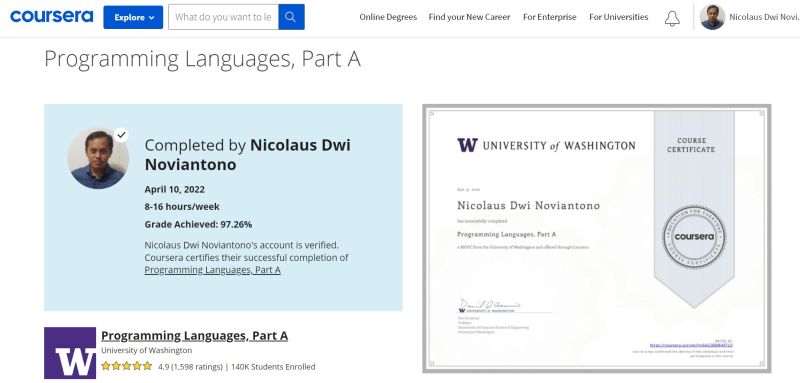 #programming #ossu #sml | Nicolaus Noviantono #programming #ossu #sml | Nicolaus Noviantono