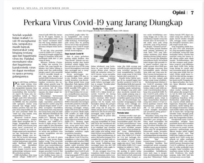 Dr. Syafiq Basri Assegaff, MA on LinkedIn: Crucial information on Covid ... Dr. Syafiq Basri Assegaff, MA on LinkedIn: Crucial information on Covid ...