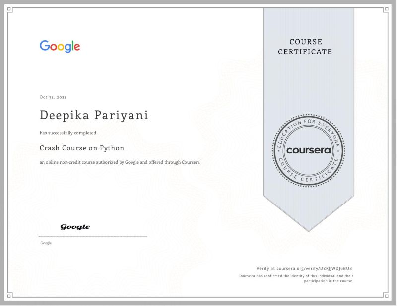Deepika Pariyani on LinkedIn: Hello connections, I'm happy to share ... Deepika Pariyani on LinkedIn: Hello connections, I'm happy to share ...