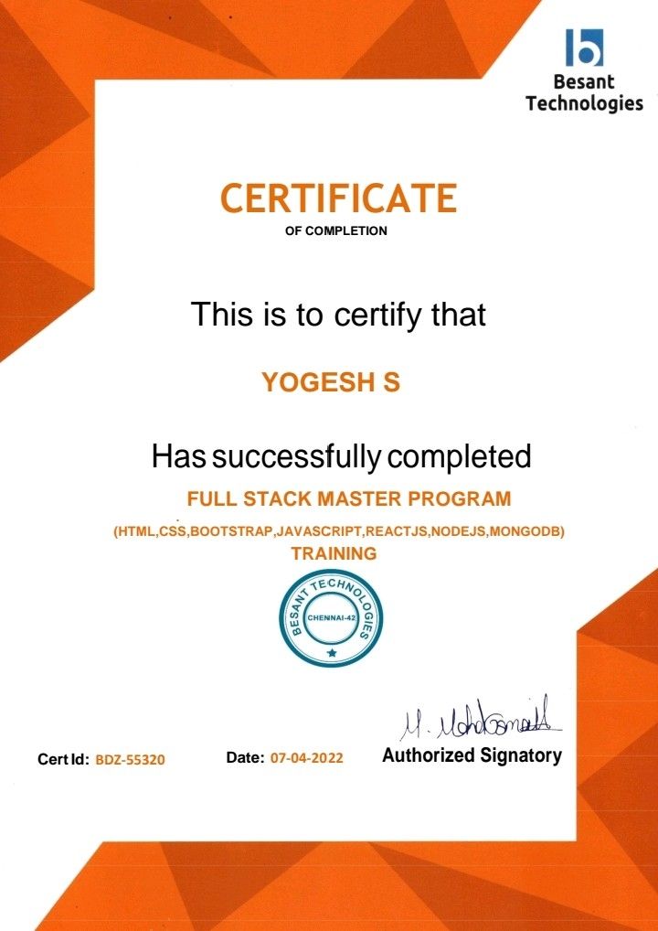 Yogesh Shankar on LinkedIn: #fullstackdeveloper #reactjs #nodejs # ... Yogesh Shankar on LinkedIn: #fullstackdeveloper #reactjs #nodejs # ...