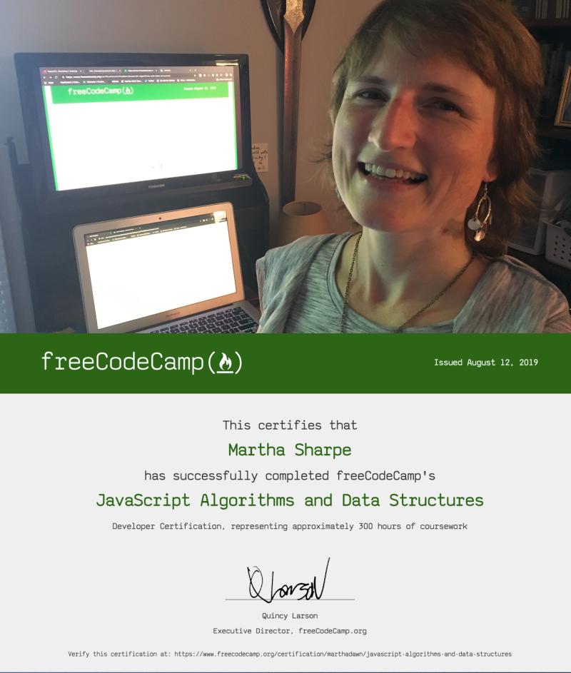Martha Sharpe on LinkedIn: #javascript #freecodecamp | 38 comments Martha Sharpe on LinkedIn: #javascript #freecodecamp | 38 comments