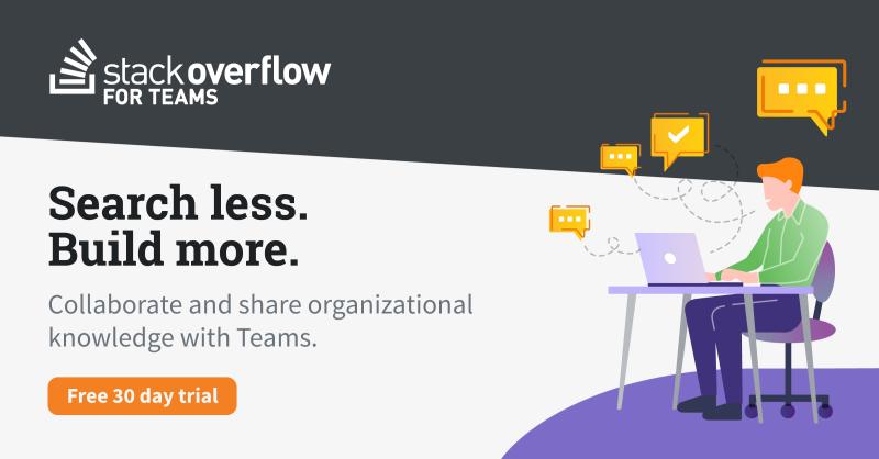 Stack Overflow on LinkedIn: Introducing our extended trial on Stack ... Stack Overflow on LinkedIn: Introducing our extended trial on Stack ...