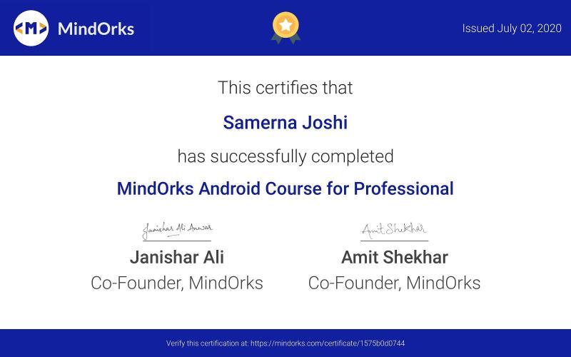 Sameerna Joshi on LinkedIn: #mindorks #androidskills #android Sameerna Joshi on LinkedIn: #mindorks #androidskills #android