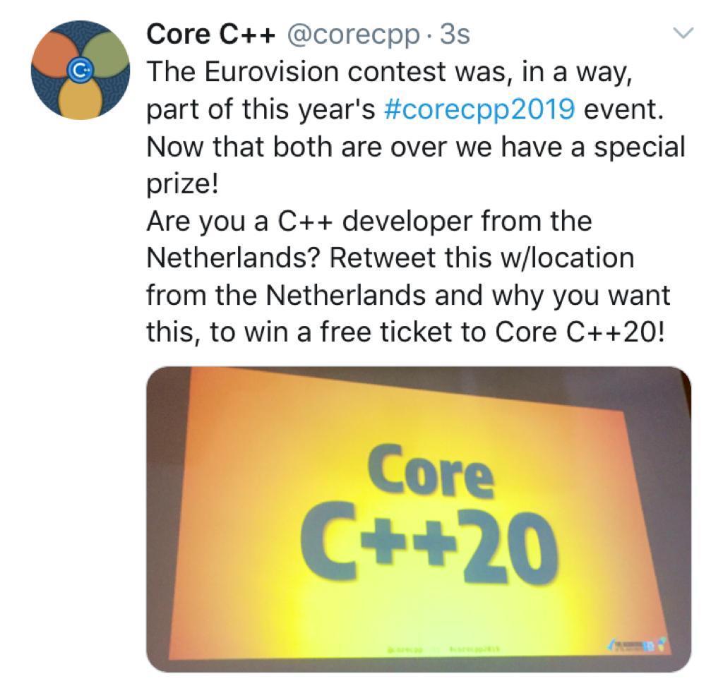 Amir Kirsh on LinkedIn: #corecpp #netherlands #cpp #eurovision Amir Kirsh on LinkedIn: #corecpp #netherlands #cpp #eurovision