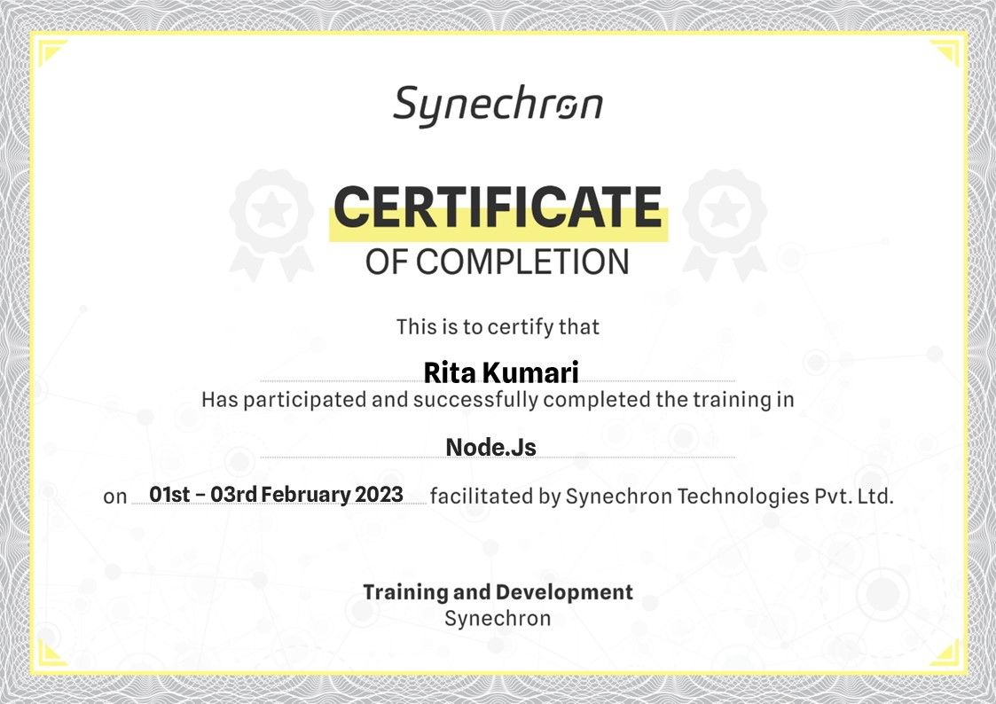 Rita Kumari on LinkedIn: #nodejs #nodejs #training #nodejsdevelopers # ... Rita Kumari on LinkedIn: #nodejs #nodejs #training #nodejsdevelopers # ...