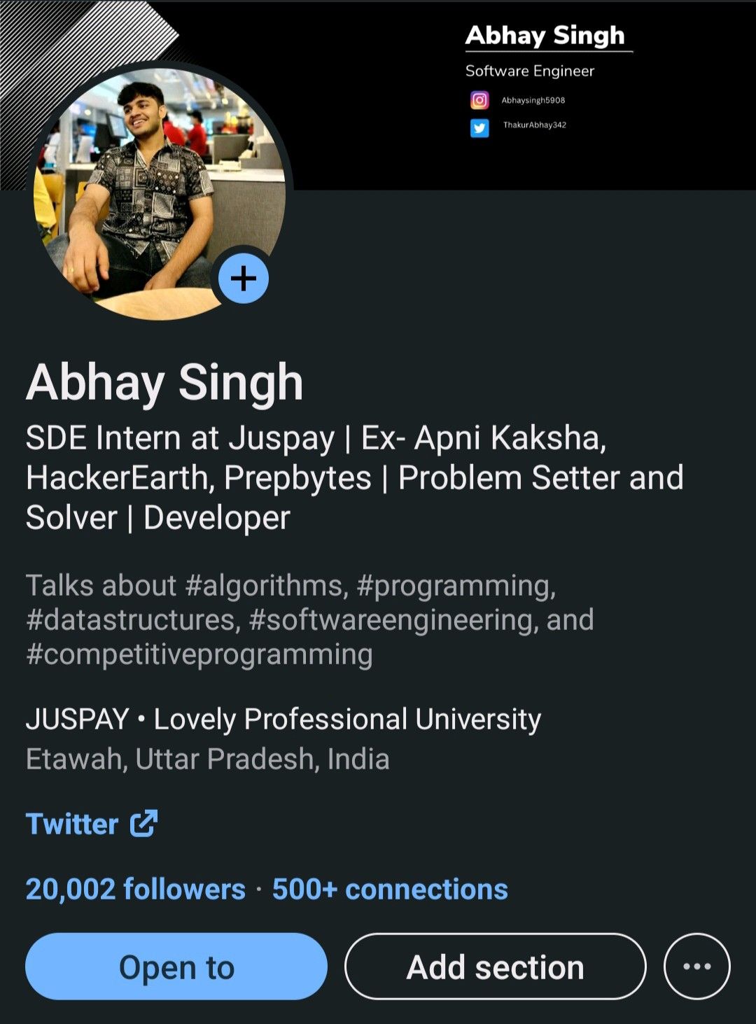 Abhay Singh on LinkedIn: #connections #coding #programming # ... Abhay Singh on LinkedIn: #connections #coding #programming # ...
