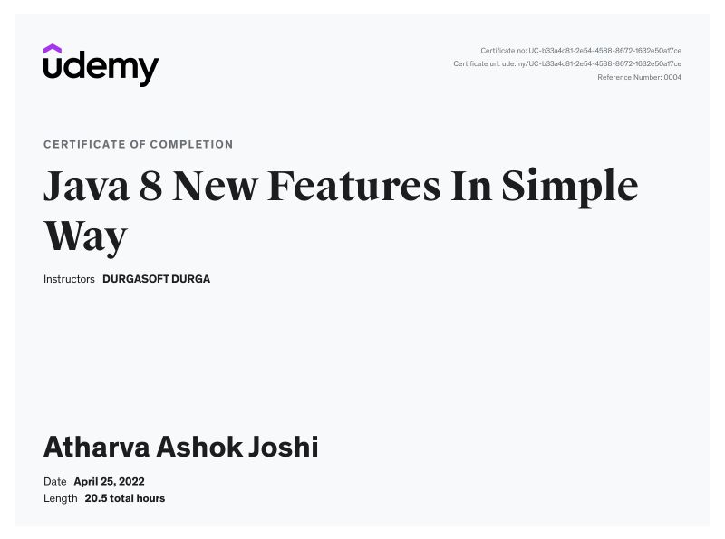 Atharva Joshi on LinkedIn: #java #java8 #javaprogramming #javafullstack ... Atharva Joshi on LinkedIn: #java #java8 #javaprogramming #javafullstack ...
