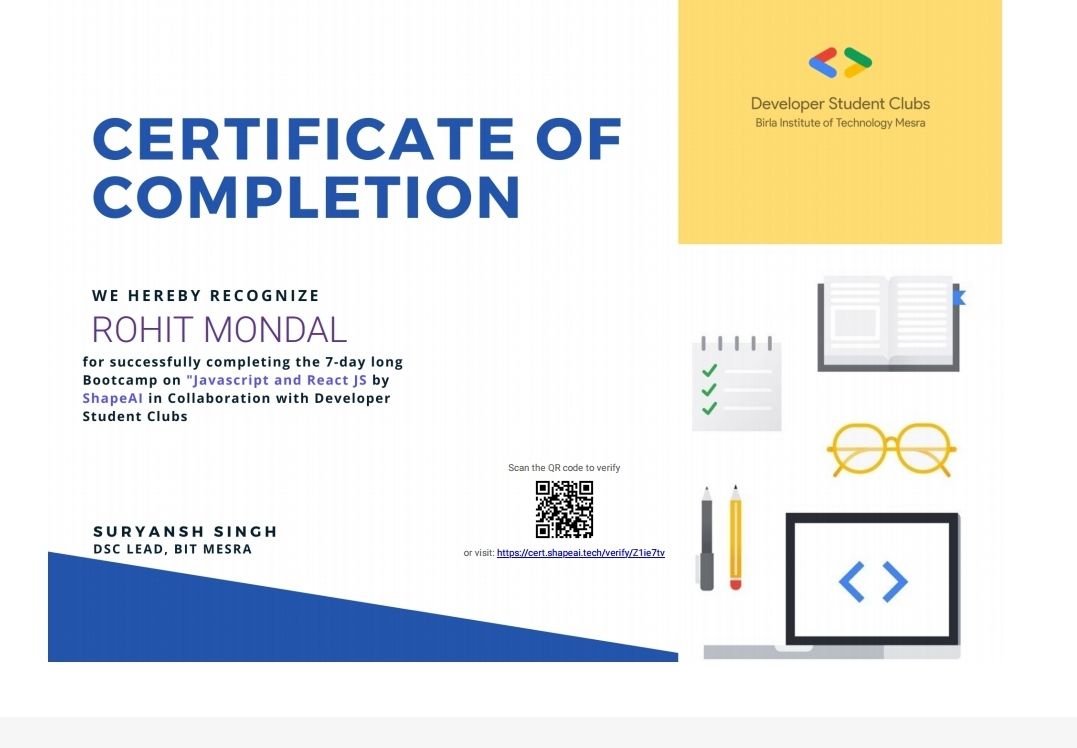 Rohit Mondal on LinkedIn: #javascript #developer #bootcamp Rohit Mondal on LinkedIn: #javascript #developer #bootcamp