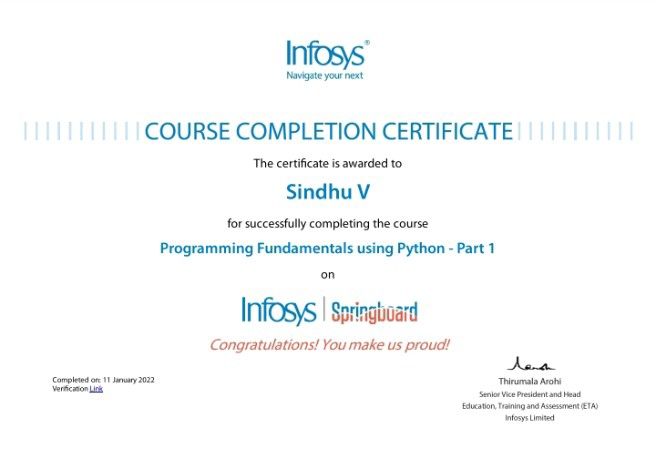 Sindhu V on LinkedIn: #programming Sindhu V on LinkedIn: #programming