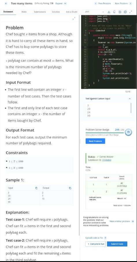 Shruthi S on LinkedIn: #coding #codechef #100daysofcodechallenge # ... Shruthi S on LinkedIn: #coding #codechef #100daysofcodechallenge # ...