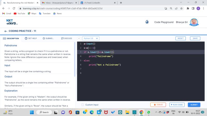 JUTURU BHAVYA SRI on LinkedIn: #coding #python #people #nxtwave JUTURU BHAVYA SRI on LinkedIn: #coding #python #people #nxtwave