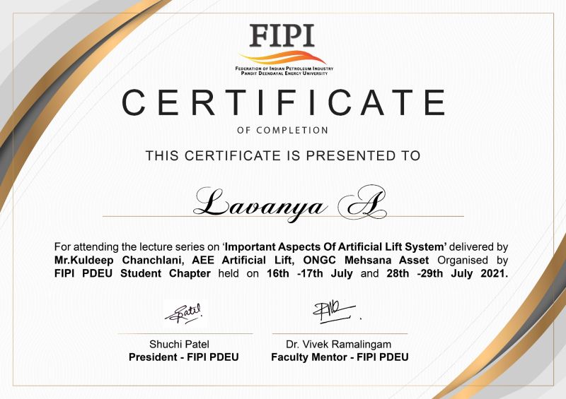 Lavanya Asokan on LinkedIn: completion certificate of the lecture series Lavanya Asokan on LinkedIn: completion certificate of the lecture series