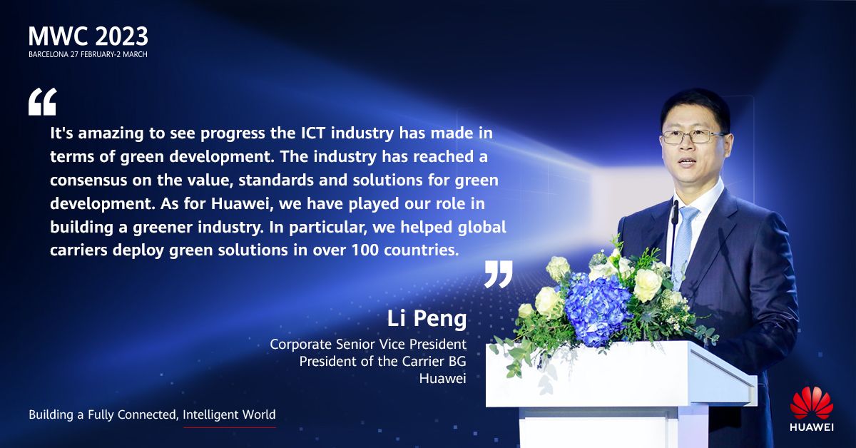 Huawei on LinkedIn: MWC Barcelona 2023: Huawei Advocates Striding ... Huawei on LinkedIn: MWC Barcelona 2023: Huawei Advocates Striding ...