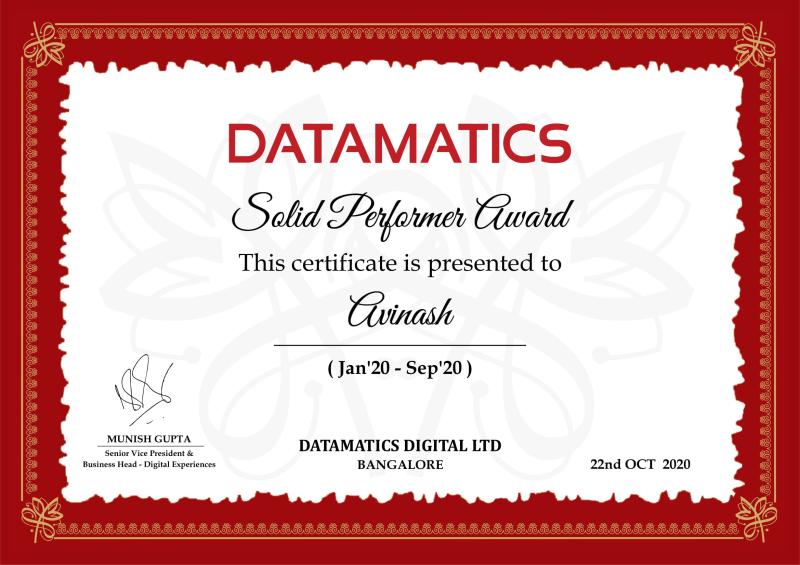 Avinash Thakur on LinkedIn: #datamatics | 10 comments Avinash Thakur on LinkedIn: #datamatics | 10 comments