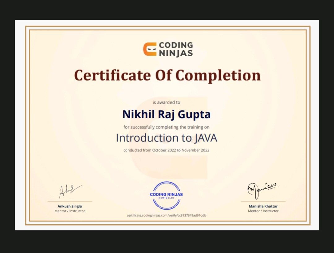 Nikhil Raj Gupta on LinkedIn: #java #whatsnext Nikhil Raj Gupta on LinkedIn: #java #whatsnext