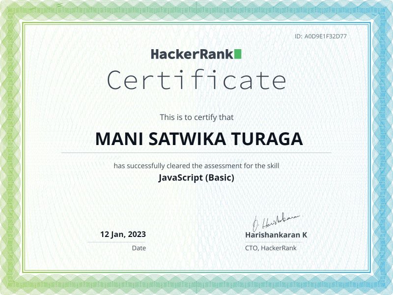 Satwika Turaga on LinkedIn: As a FULL Stack Learner, JavaScript is one ... Satwika Turaga on LinkedIn: As a FULL Stack Learner, JavaScript is one ...