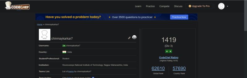 Chinmay Karkar on LinkedIn: #competitiveprogramming #acm #programming Chinmay Karkar on LinkedIn: #competitiveprogramming #acm #programming