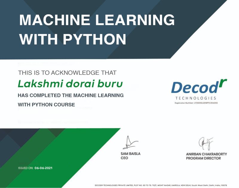 Lakshmi Dorai Buru on LinkedIn: #pythonprogramming #datasciences # ... Lakshmi Dorai Buru on LinkedIn: #pythonprogramming #datasciences # ...