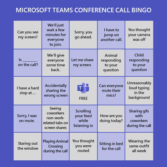 Miebaka Toby on LinkedIn: How many MS Teams users can bingo!! Miebaka Toby on LinkedIn: How many MS Teams users can bingo!!