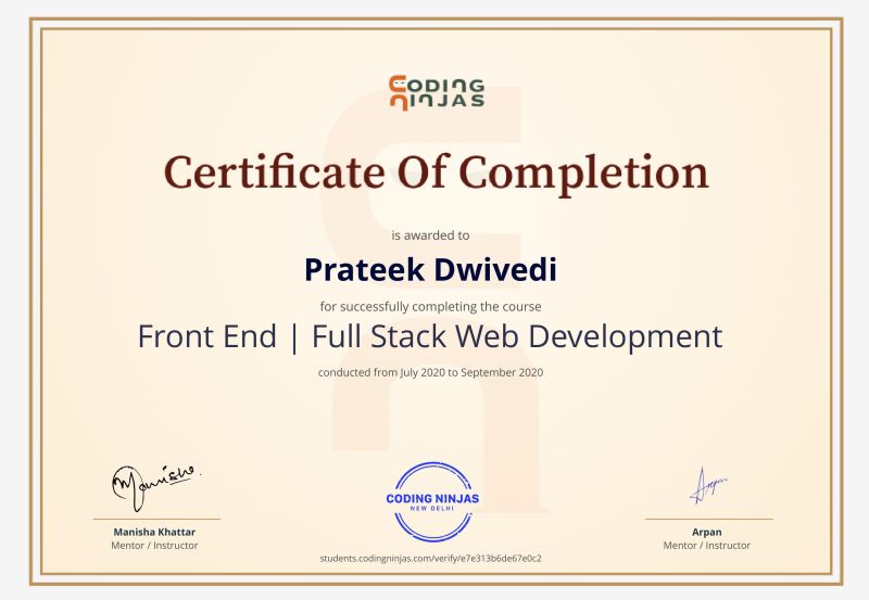 Prateek Dwivedi on LinkedIn: #webdevelopment #codingninjas Prateek Dwivedi on LinkedIn: #webdevelopment #codingninjas