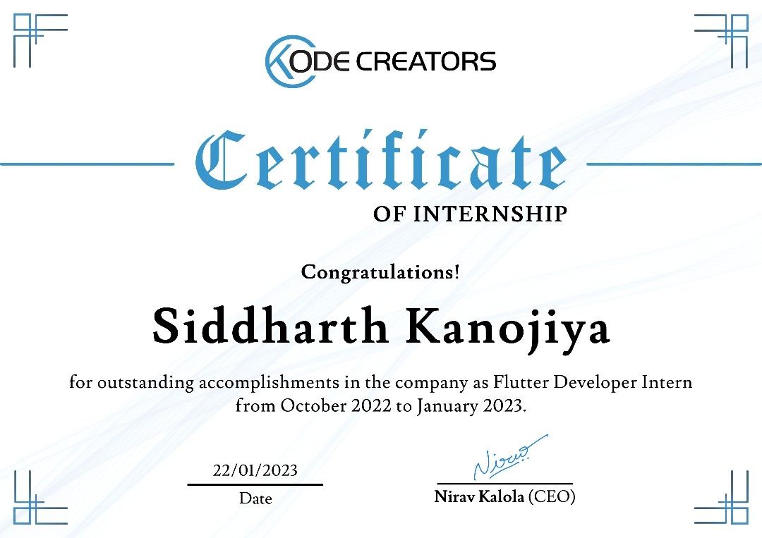 Siddharth Kanojiya on LinkedIn: #internshipexperience # ... Siddharth Kanojiya on LinkedIn: #internshipexperience # ...
