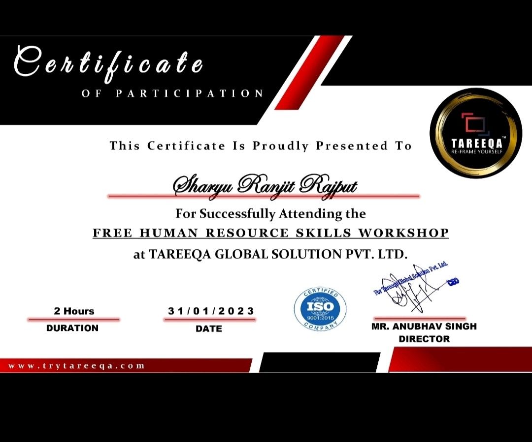 Sharyu Rajput on LinkedIn: Hello Connections! I'm glad to announce that ... Sharyu Rajput on LinkedIn: Hello Connections! I'm glad to announce that ...