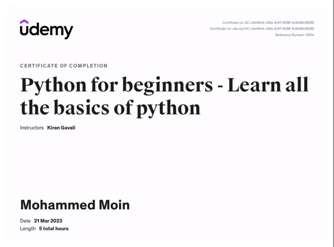 Mohammed Moin on LinkedIn: #python #pythonprogramming #pythoncoding Mohammed Moin on LinkedIn: #python #pythonprogramming #pythoncoding