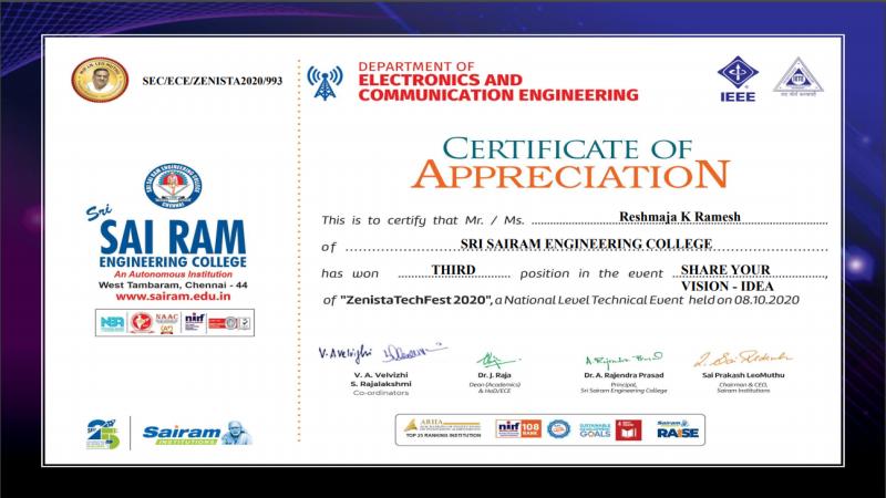 Reshmaja K Ramesh on LinkedIn: #sairamengg #digitallysairam # ... Reshmaja K Ramesh on LinkedIn: #sairamengg #digitallysairam # ...