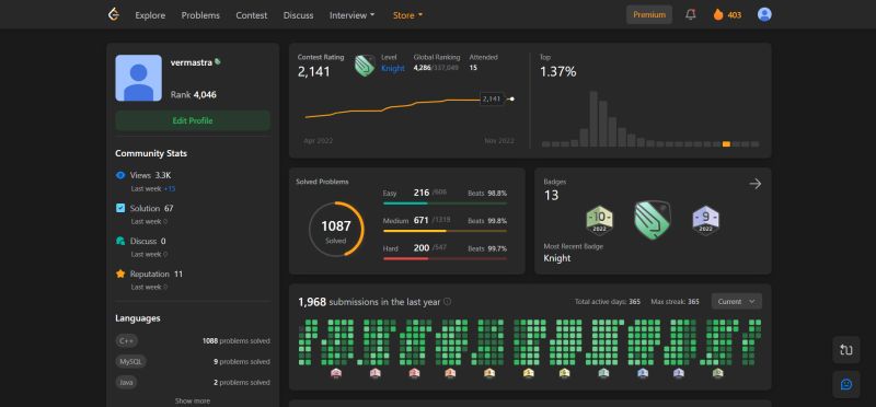 Aditya Verma on LinkedIn: #ui #vermastra #leetcode #consistency #dsa # ... Aditya Verma on LinkedIn: #ui #vermastra #leetcode #consistency #dsa # ...
