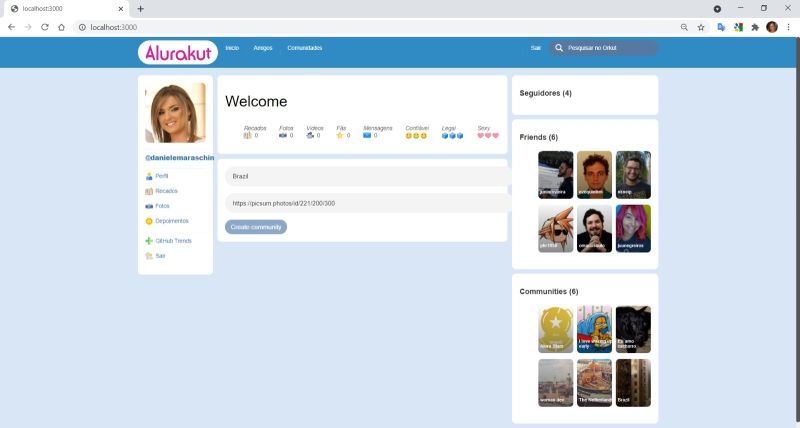 Daniele Maraschin en LinkedIn: #alurakut #react #reactjs #yarn #nextjs ... Daniele Maraschin en LinkedIn: #alurakut #react #reactjs #yarn #nextjs ...