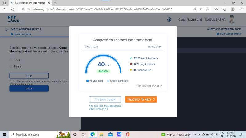 Nagul Basha Shaik on LinkedIn: #learningeveryday #ccbp #nxtwave #coding ... Nagul Basha Shaik on LinkedIn: #learningeveryday #ccbp #nxtwave #coding ...