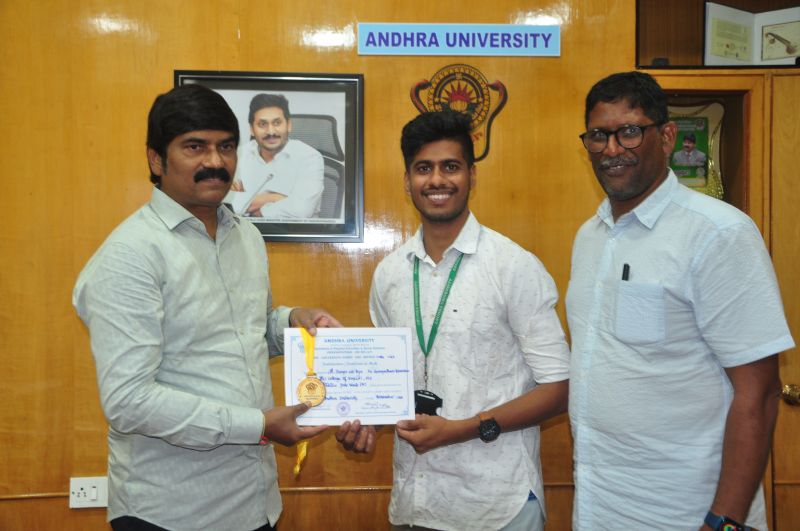 Congratulations - Mr. Surya Sai Teja, student of AU College of ... Congratulations - Mr. Surya Sai Teja, student of AU College of ...