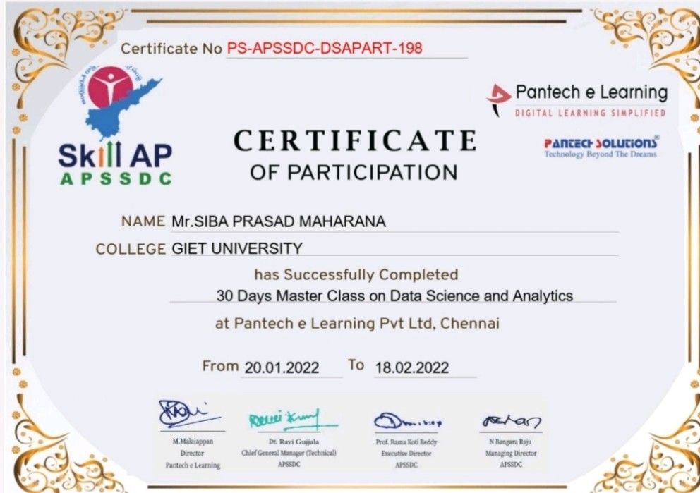 Siba Prasad Maharana on LinkedIn: #datascience #pantechelearning Siba Prasad Maharana on LinkedIn: #datascience #pantechelearning