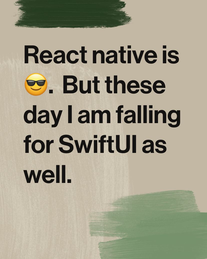Aditya Kumar on LinkedIn: #ui #reactnative #swiftui # ... Aditya Kumar on LinkedIn: #ui #reactnative #swiftui # ...