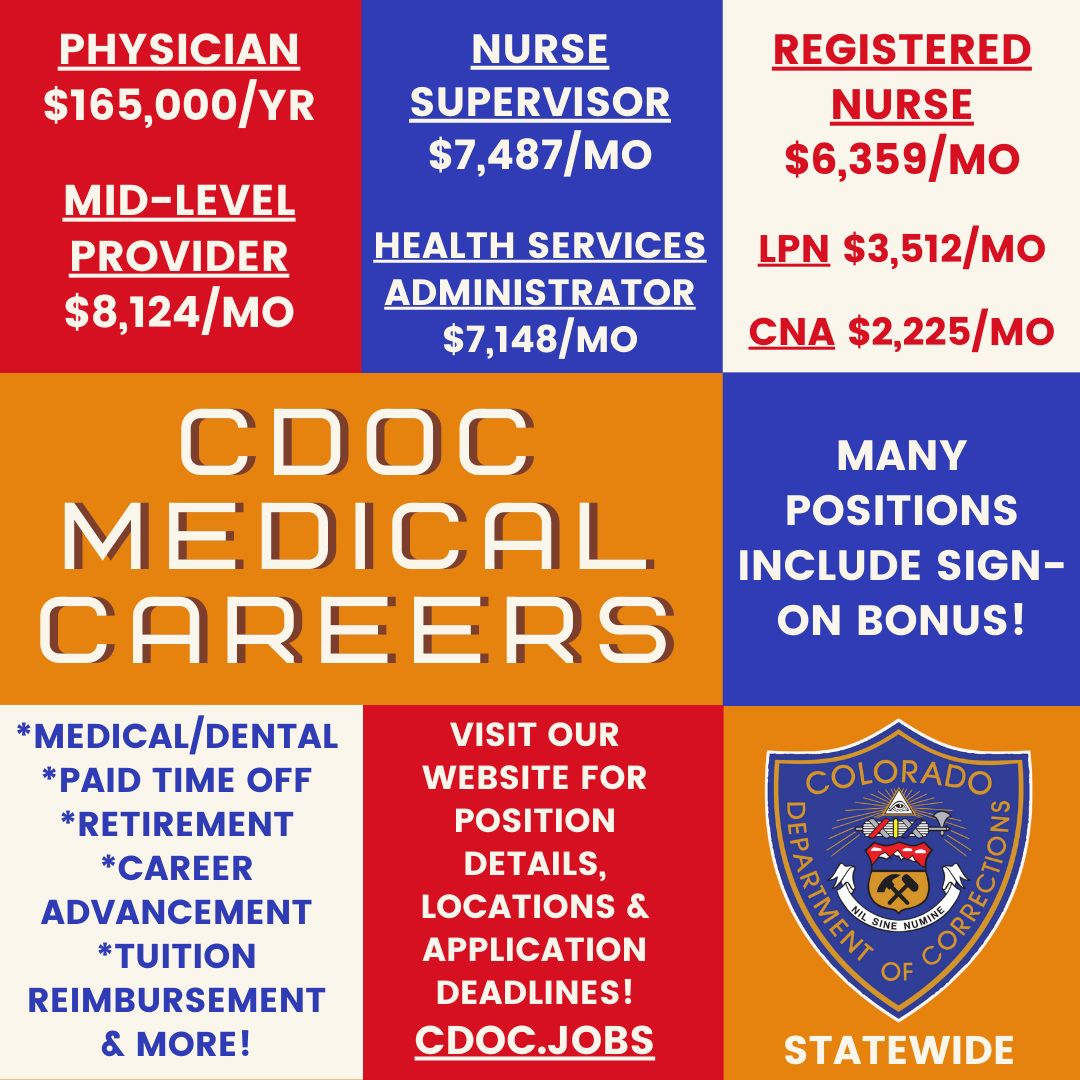 Colorado Department of Corrections on LinkedIn: #clinical #medicalstaff ... Colorado Department of Corrections on LinkedIn: #clinical #medicalstaff ...