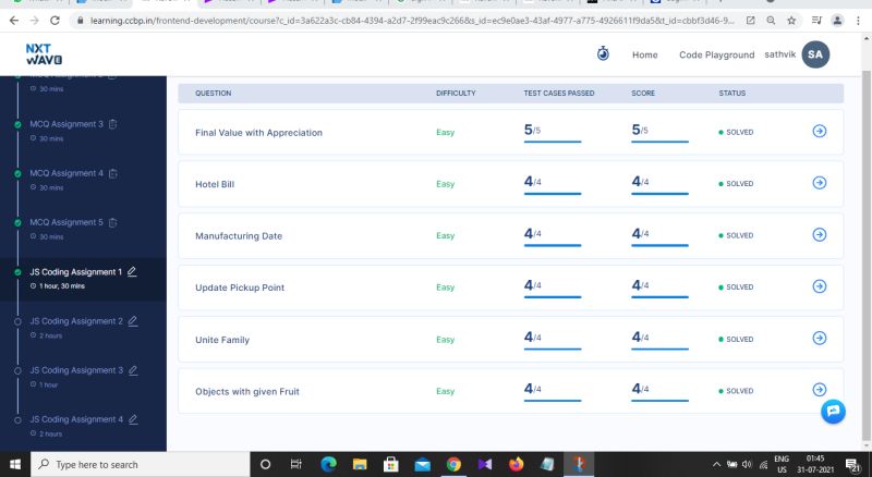 Sathvik Kodati on LinkedIn: #ccbp #nxtwave #frontend #javascript #day15 ... Sathvik Kodati on LinkedIn: #ccbp #nxtwave #frontend #javascript #day15 ...