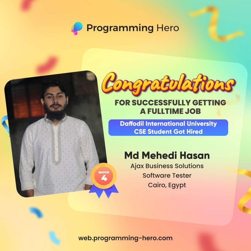 Md. Mehedi Hasan on LinkedIn: #programminghero #programming Md. Mehedi Hasan on LinkedIn: #programminghero #programming
