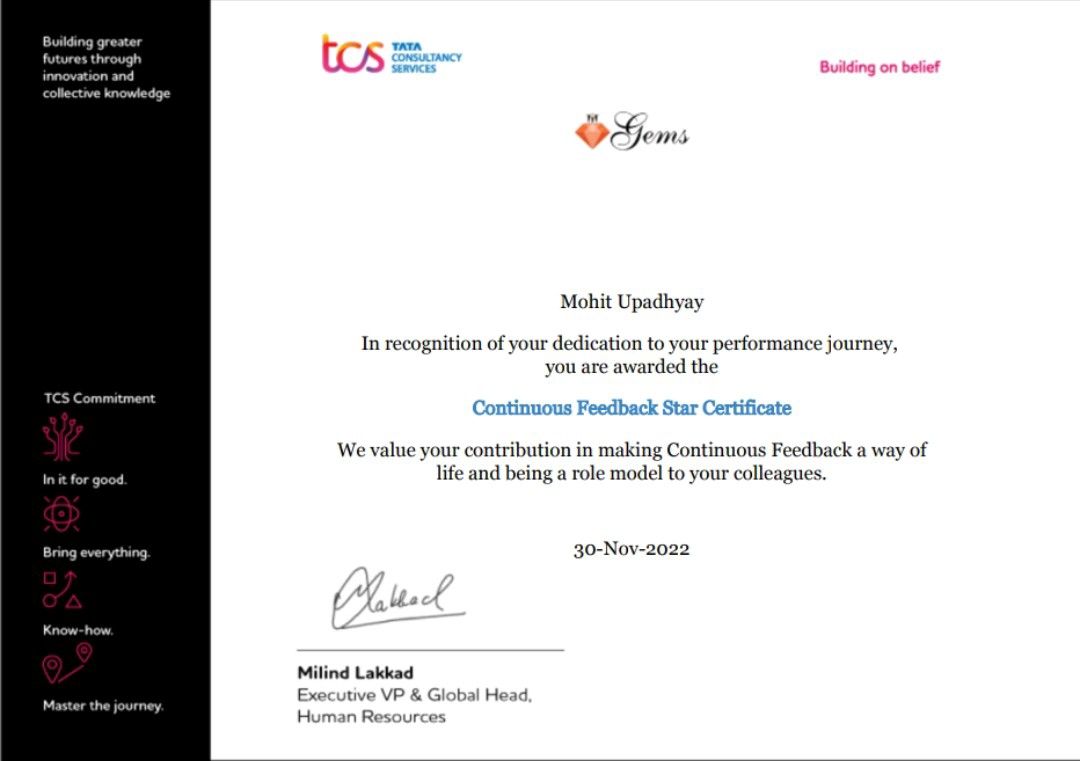 Mohit Upadhyay on LinkedIn: #appreciation Mohit Upadhyay on LinkedIn: #appreciation