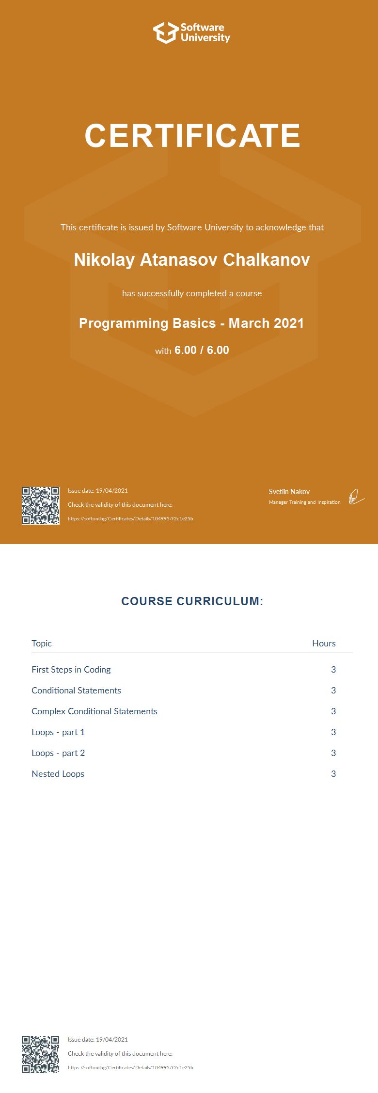 Nikolay Chalkanov on LinkedIn: #softwareuniversity #javascript Nikolay Chalkanov on LinkedIn: #softwareuniversity #javascript