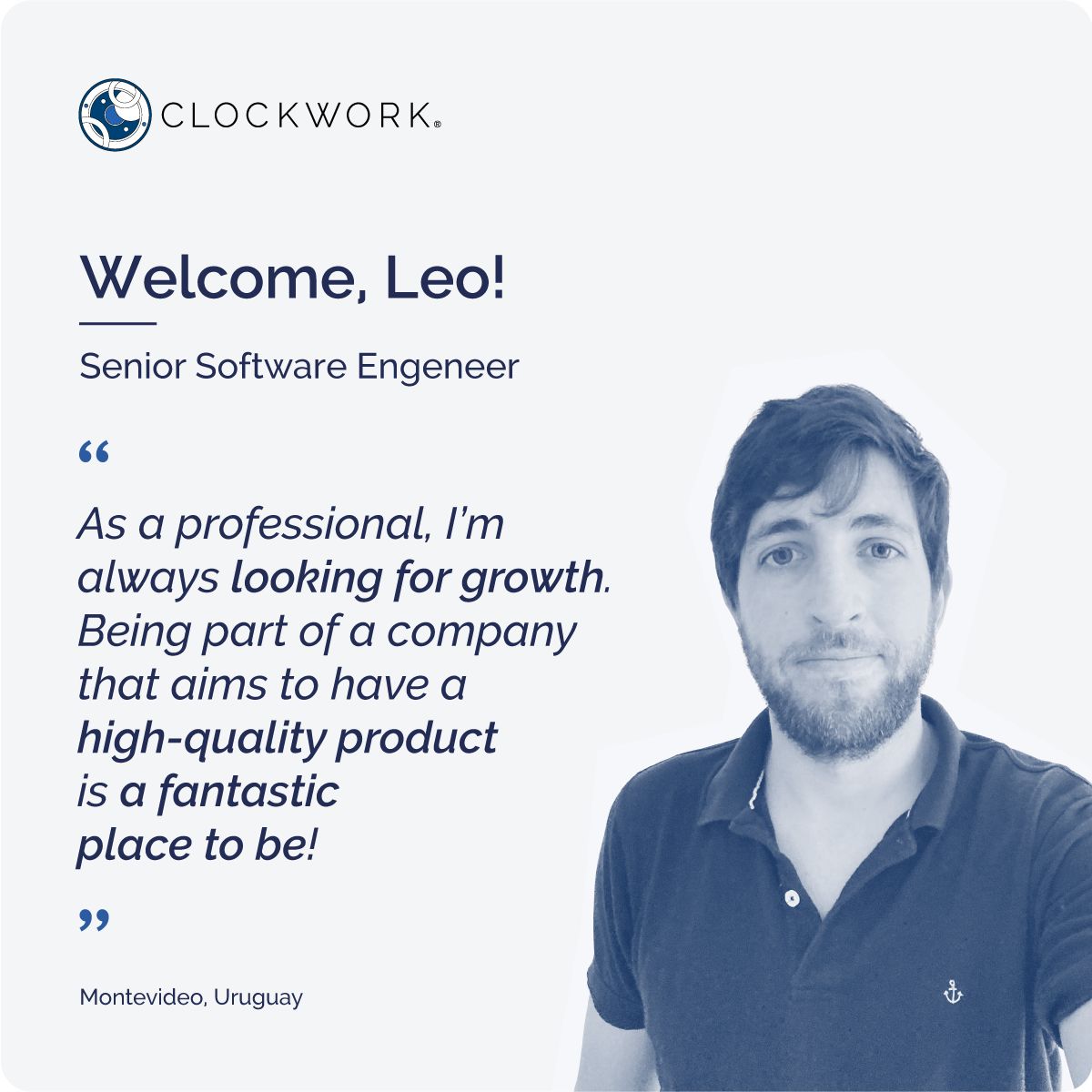 Clockwork on LinkedIn: #engineer #welcome #team | 11 comments Clockwork on LinkedIn: #engineer #welcome #team | 11 comments
