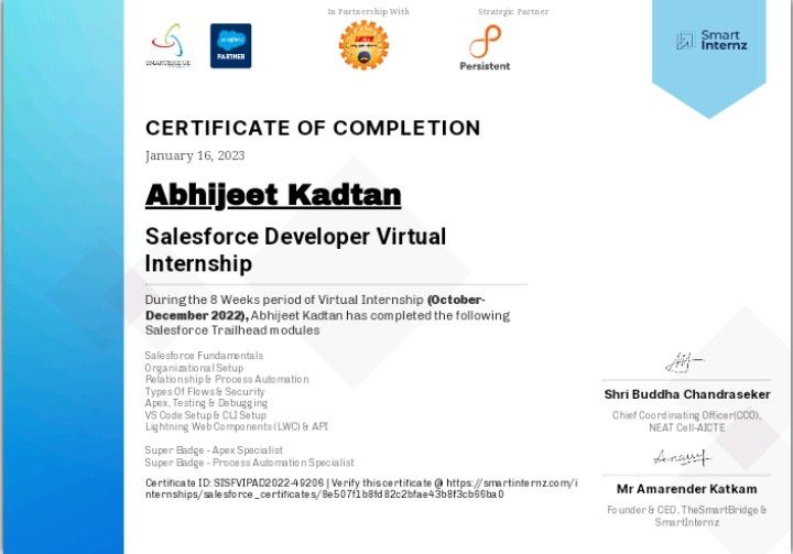 #smartinternz #salesforce #skilledonsalesforce #thesmartbridge ... #smartinternz #salesforce #skilledonsalesforce #thesmartbridge ...