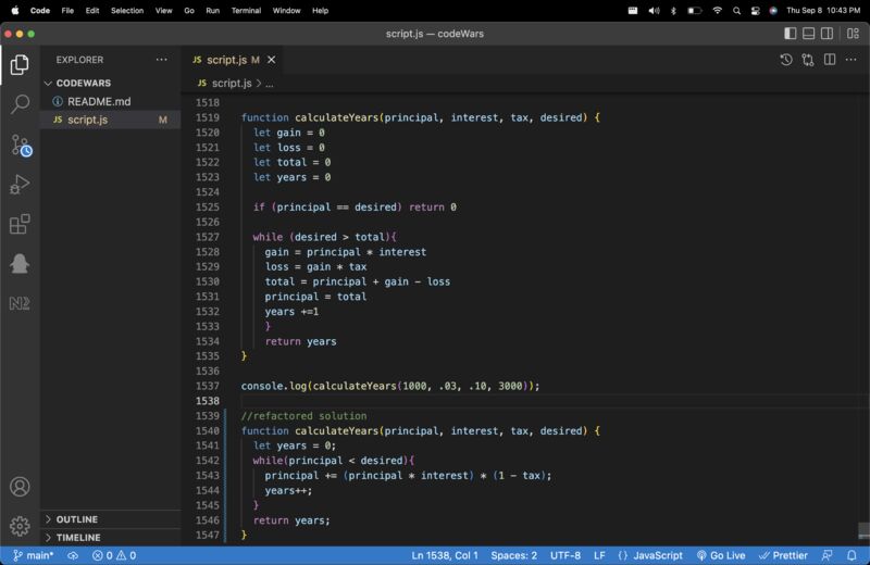 Timothy Rusin en LinkedIn: #codewars #codewars #100daysofcoding # ... Timothy Rusin en LinkedIn: #codewars #codewars #100daysofcoding # ...